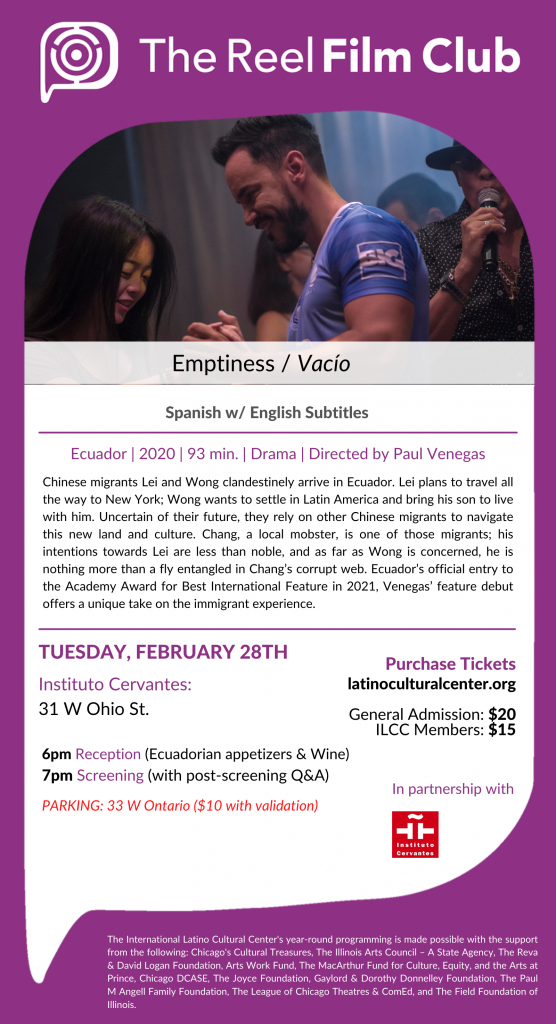 Chicago Reel Film Club – International Latino Cultural Center of Chicago
