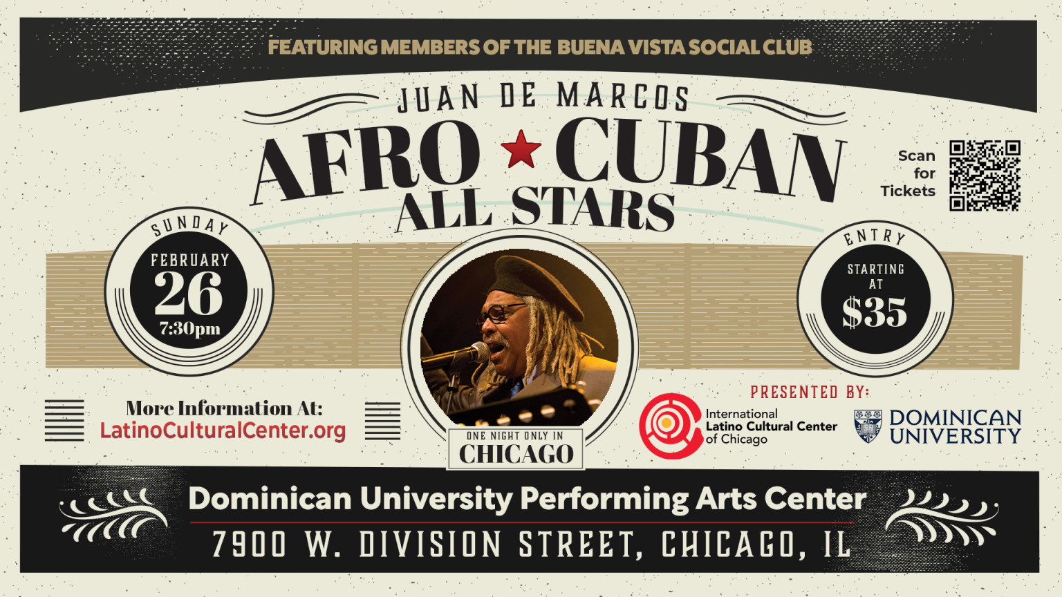 Juan De Marcos & The Afro-Cuban All Stars – International Latino ...